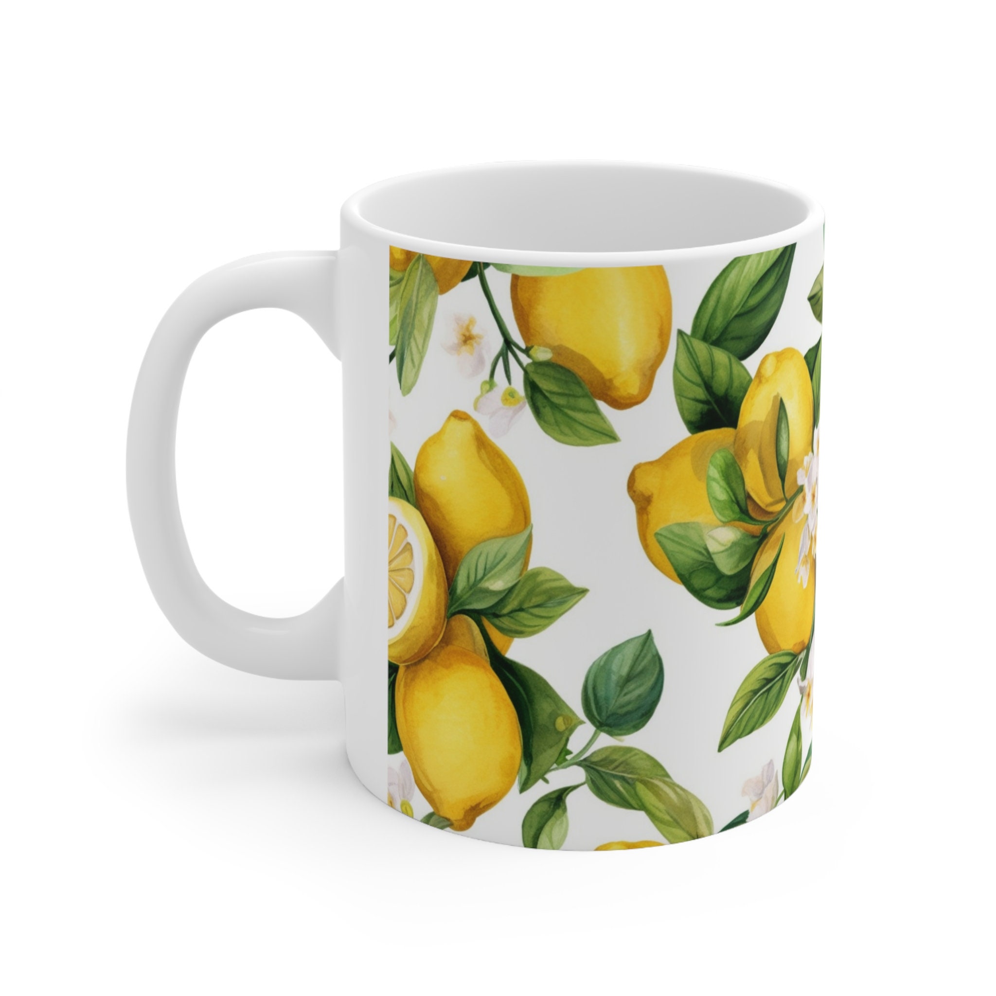 Lemon Gift Lemon Mug Fruit Mug Summer Gift Summer Mug Kitchen Mug Lemon ...