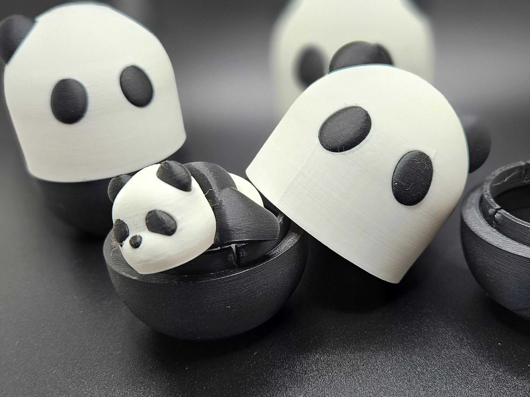 Panda Surprise | 3D Printed Articulated Baby Panda in Panda Container ...