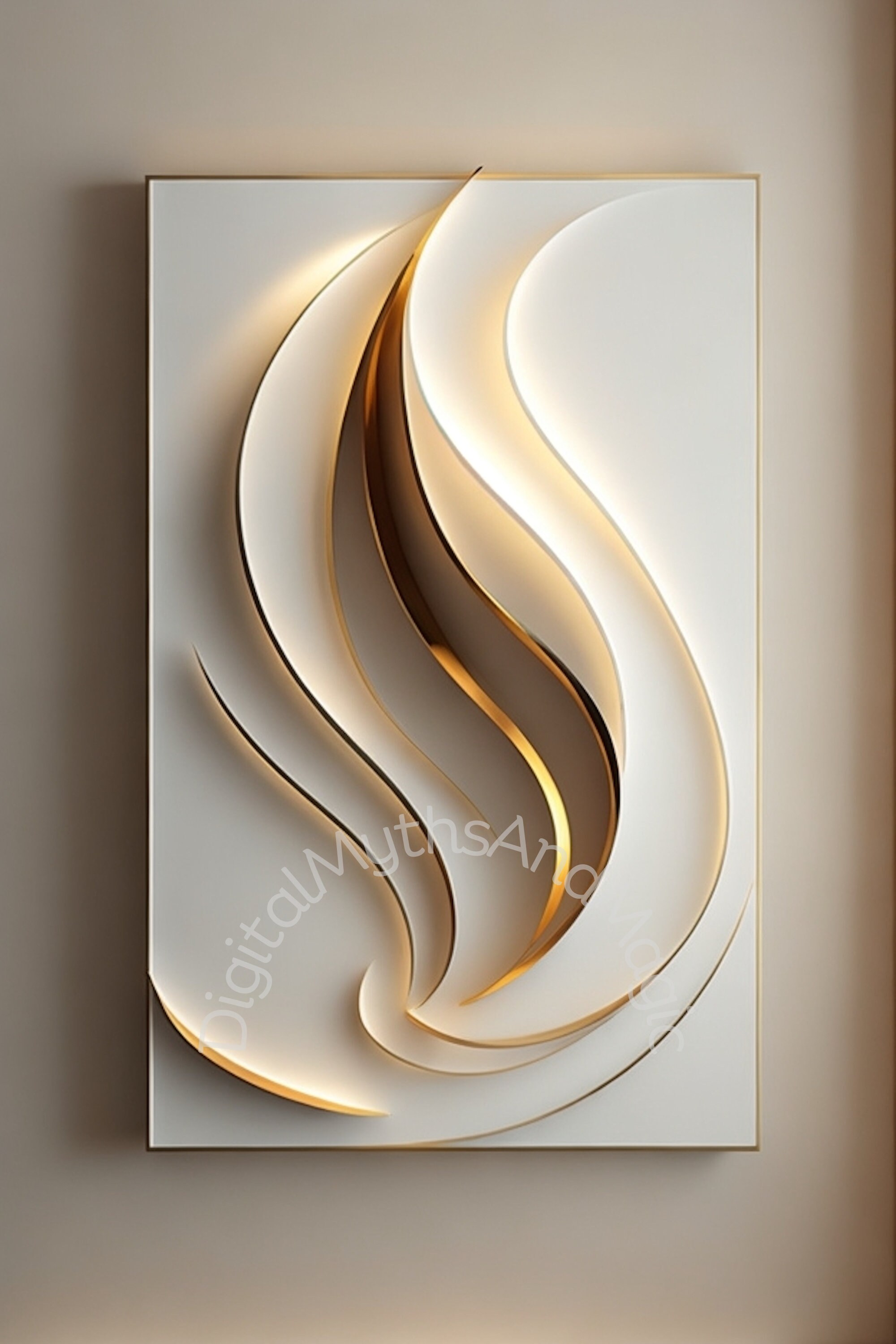 Fantasy Shape Posters in Bo Ho Fashion, Unusual and Unique in Brown and ...