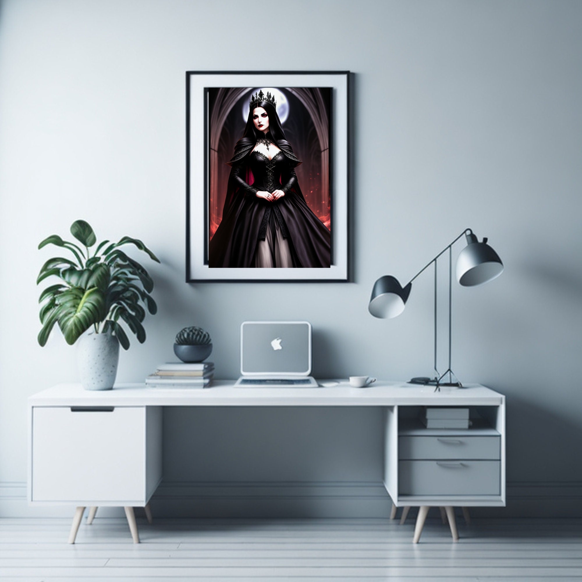 Fantasy Gothic Queen Poster In The Fantasy Genre Mystical Angel Dark And Alluring Queen Of The