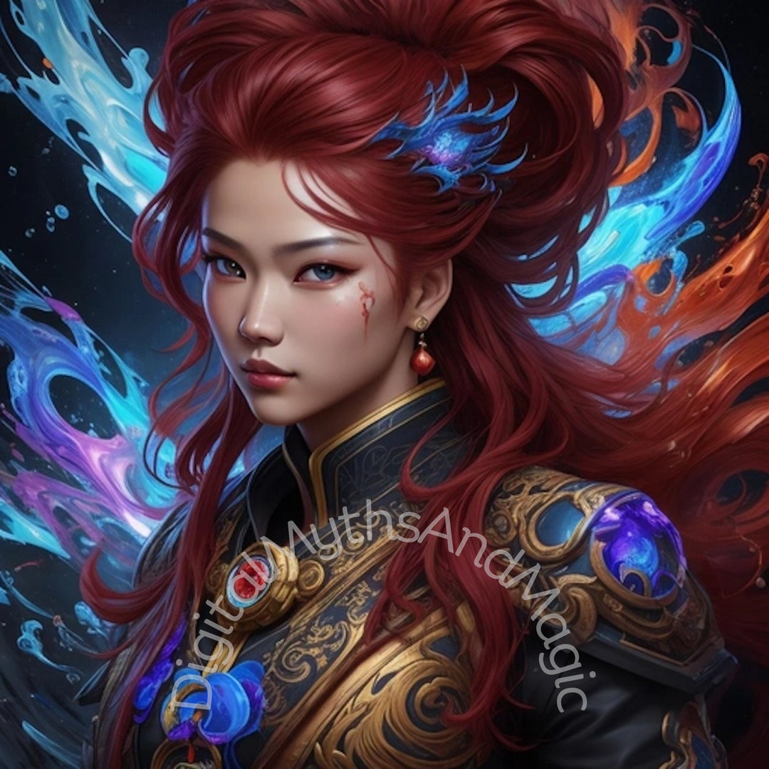 Fantasy Queens, Astral Rocco, Poster, Steampunk Ladies, Flowing Robes, Alluring Wall Art, Living ...