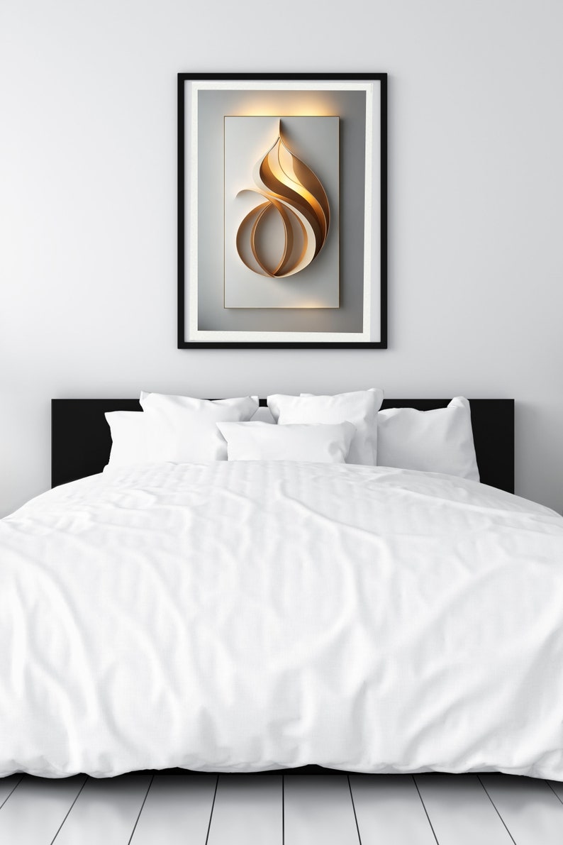 Fantasy Shape Posters in Bo Ho Fashion, Unusual and Unique in Brown and ...