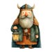 Watercolor Viking Santa Clipart: Nordic Christmas Lantern, Fur Cloak ...