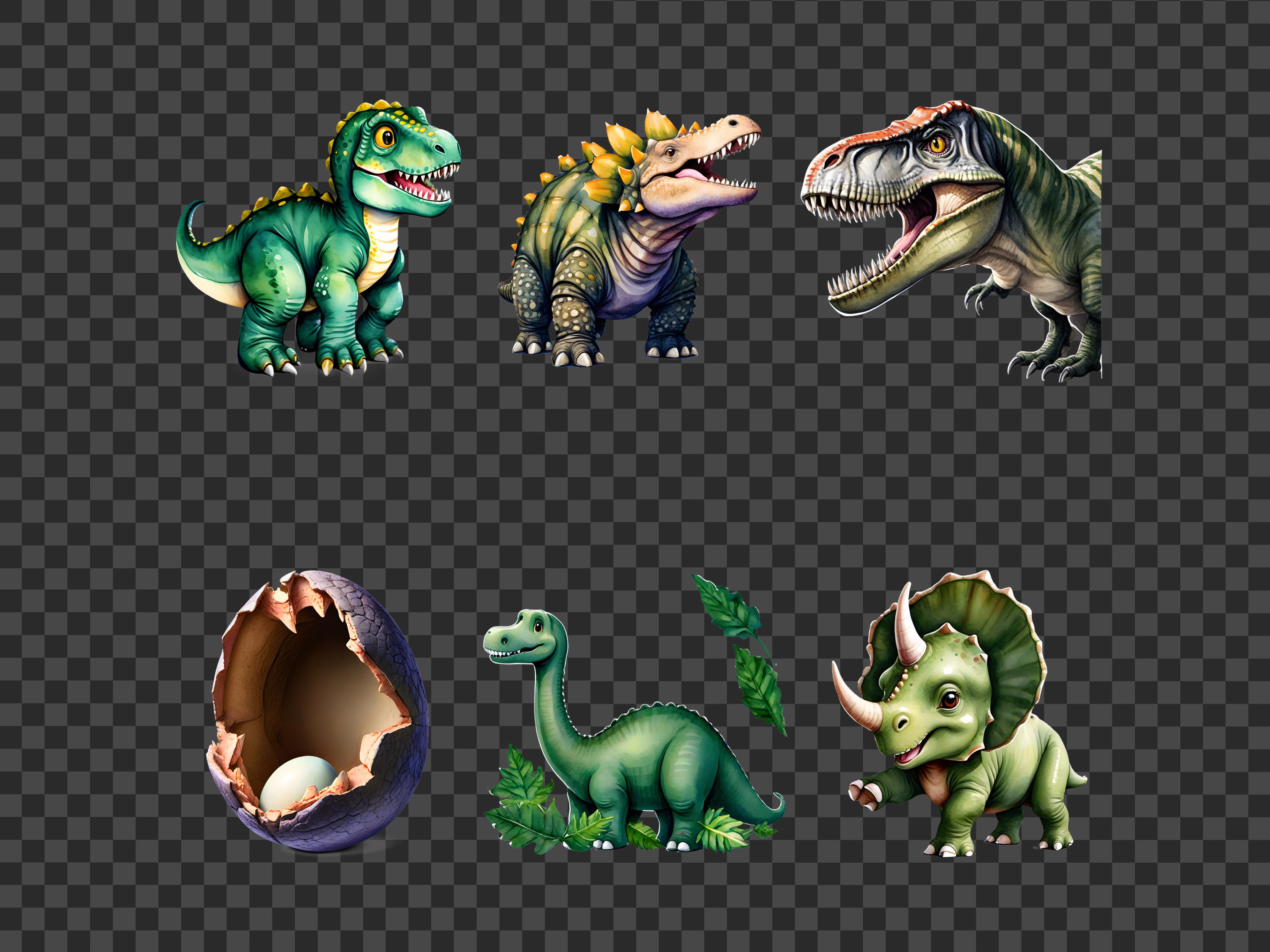 Dinosaur Clipart Bundle, Prehistoric PNG Graphics (41 Pngs) - Etsy