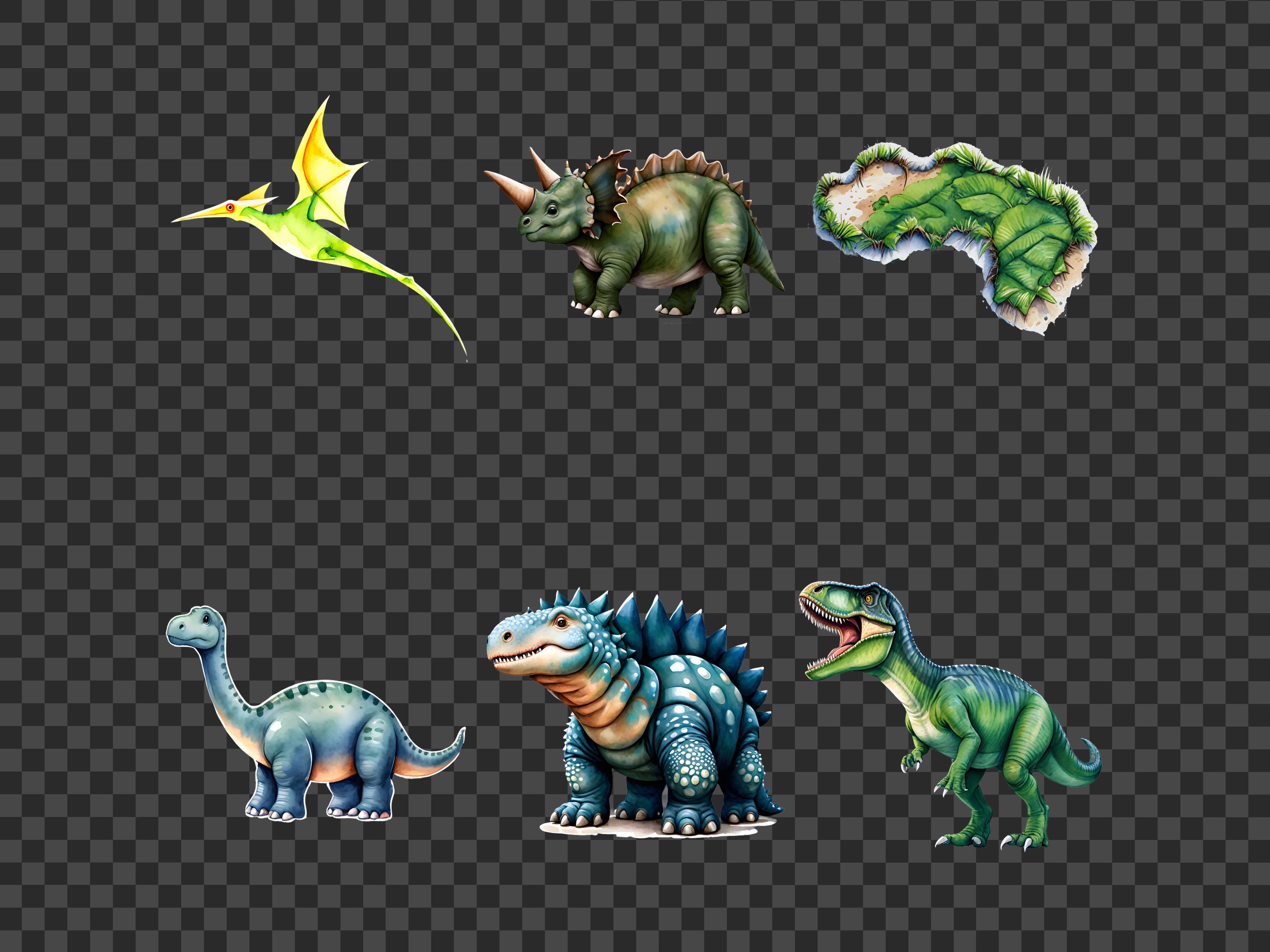 Dinosaur Clipart Bundle, Prehistoric PNG Graphics (41 Pngs) - Etsy