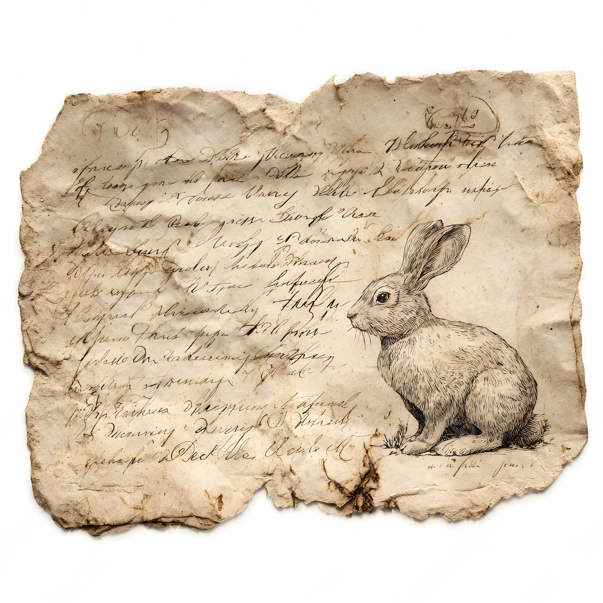 Vintage Easter Recipe Card: Watercolor, Tea-stained, JPG - for Junk ...