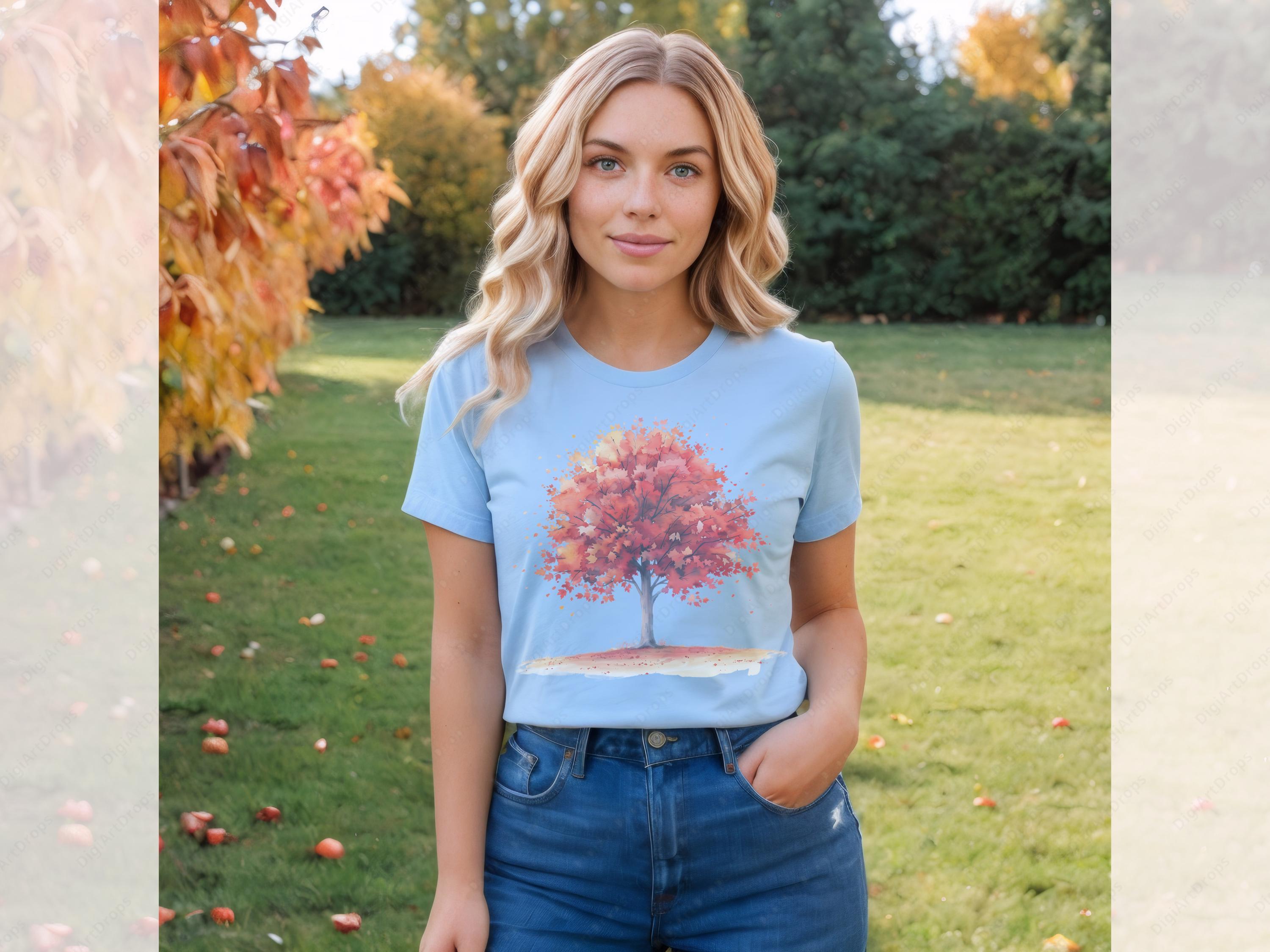 Forest Elements Clipart Bundle Trees Leaves Autumn Nature Digital Art ...