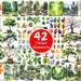 Forest Elements Clipart Bundle Trees Leaves Autumn Nature Digital Art ...
