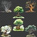 Forest Elements Clipart Bundle Trees Leaves Autumn Nature Digital Art ...