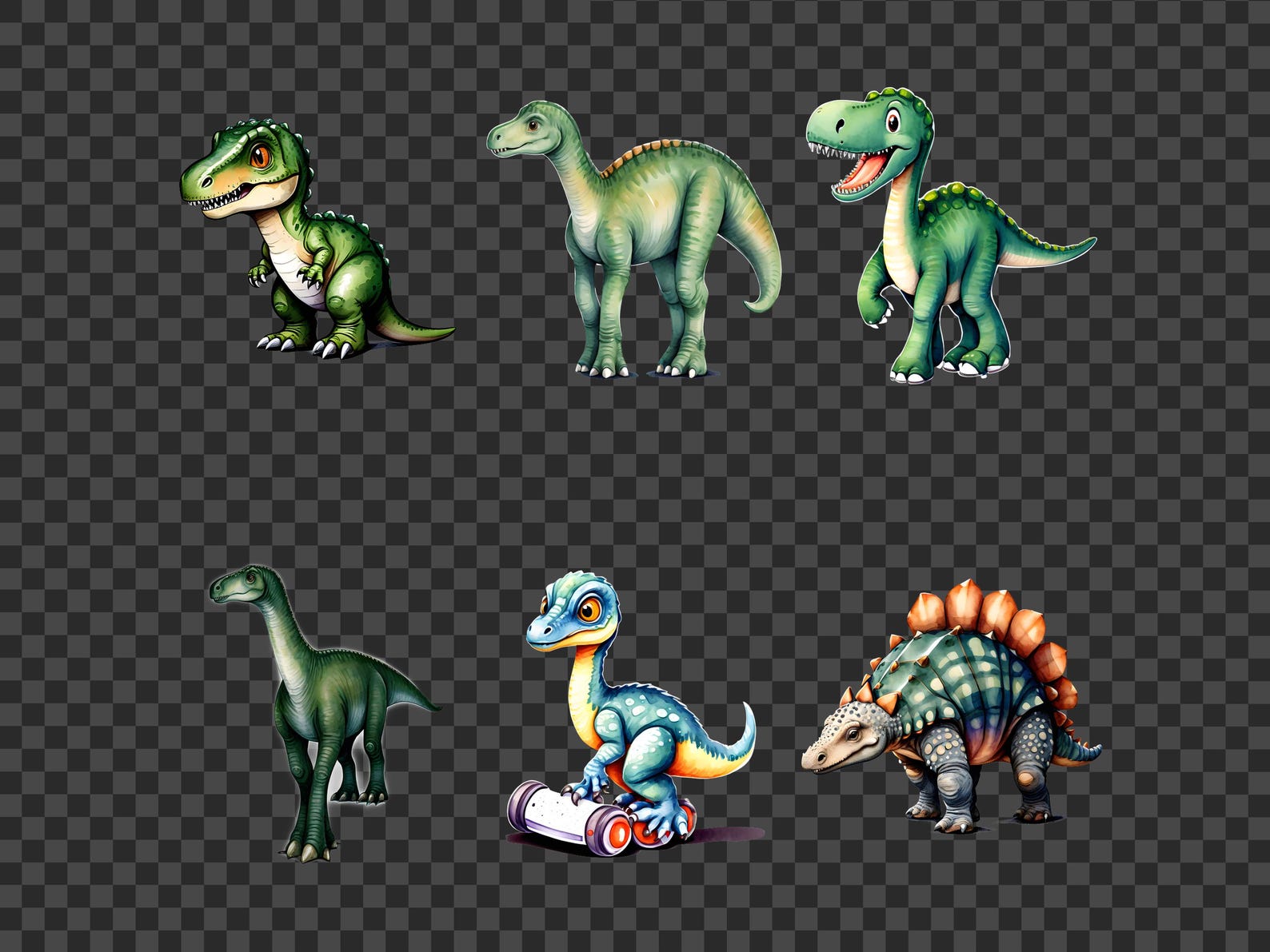 Dinosaur Clipart Bundle, Prehistoric PNG Graphics (41 Pngs) - Etsy