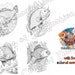 Fish Coloring Pages for Adults and Kids 34 Sheet Fish Coloring Book ...