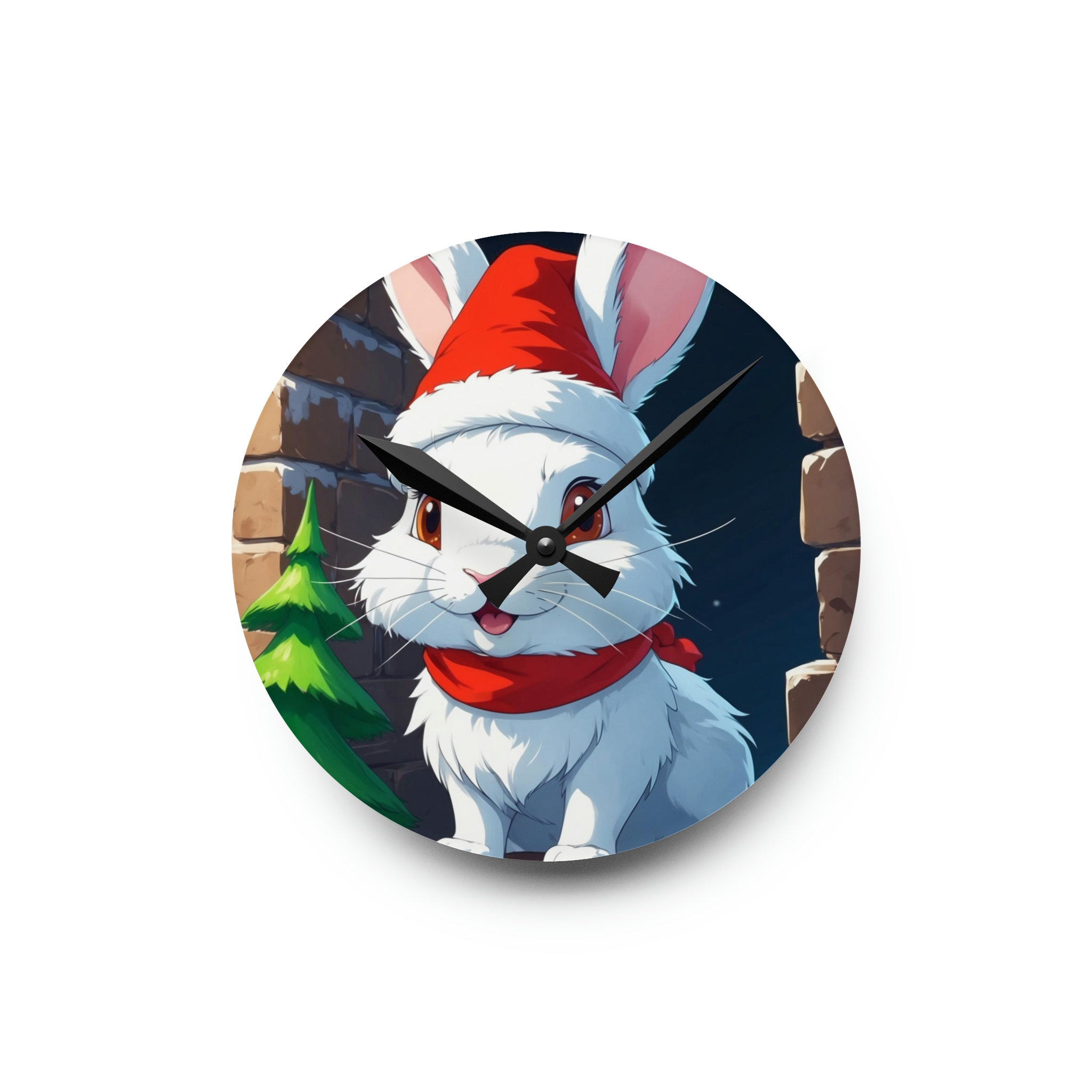 Rabbit Wall Clock Cute Wall Clock Animal Wall Clock - Etsy