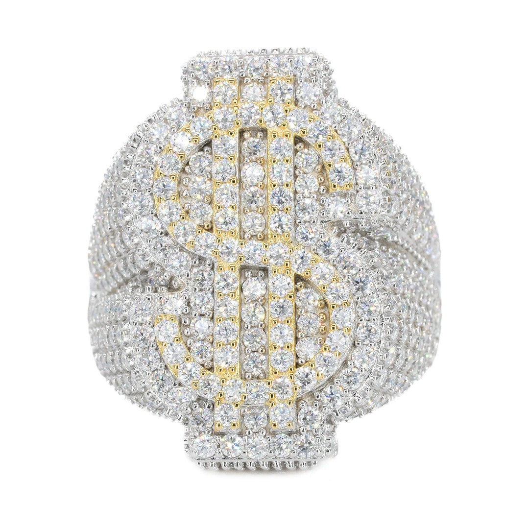 Iced Out Rings for Men, VVS Clarity Custom Letters Rings, Statement ...