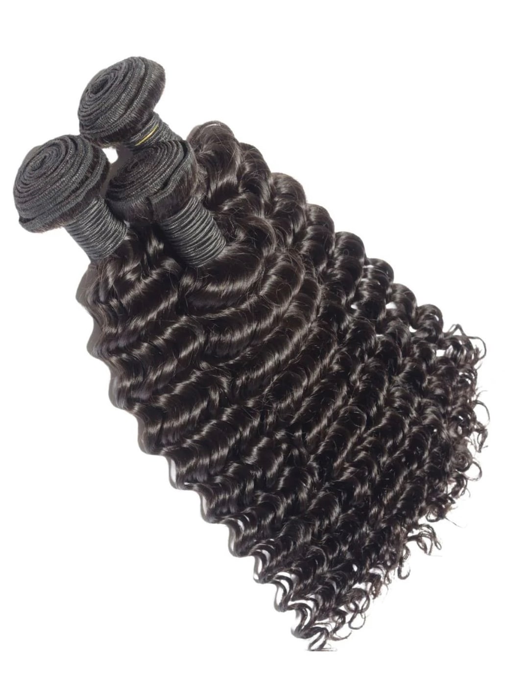 Luxury Human Hair Deep Curly Bundles - Etsy