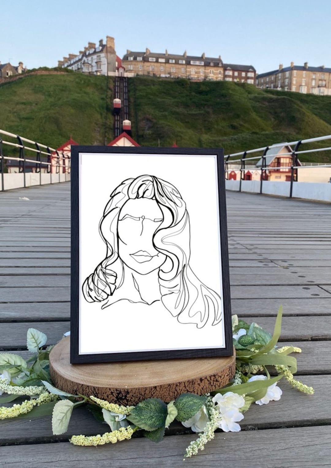 Woman Line Drawing: Simple Design Digital Art - Etsy