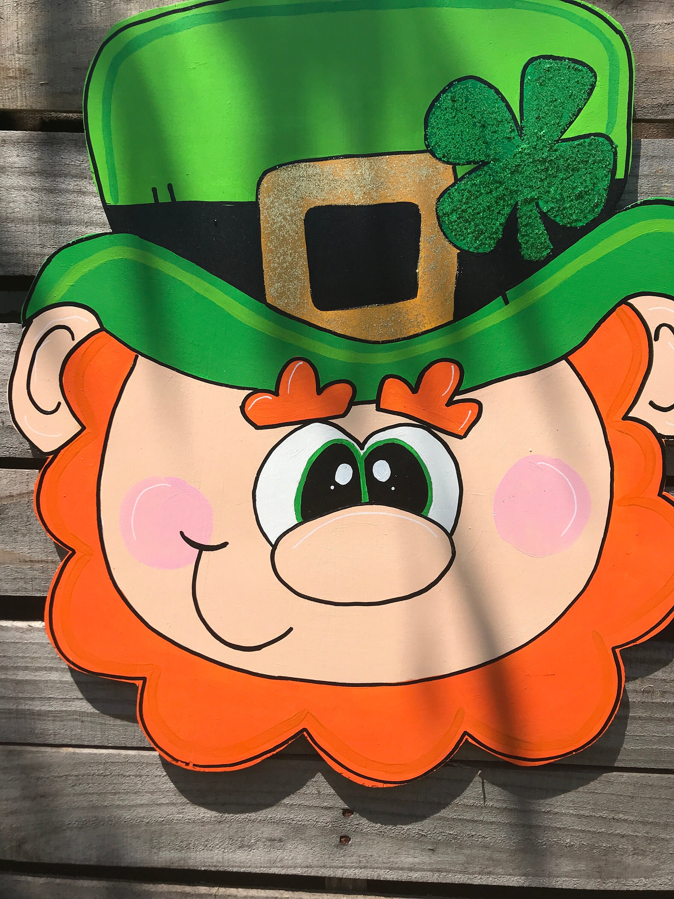 Leprechaun Face Door Hanger - St Patrick’s Day Door Hanger - Etsy
