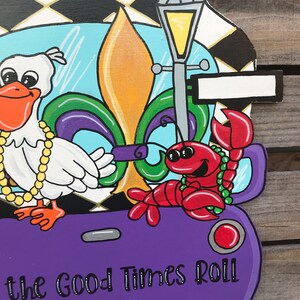 Let the Good Times Roll Mardi Gras Truck Door Hanger - Mardi Gras Door ...