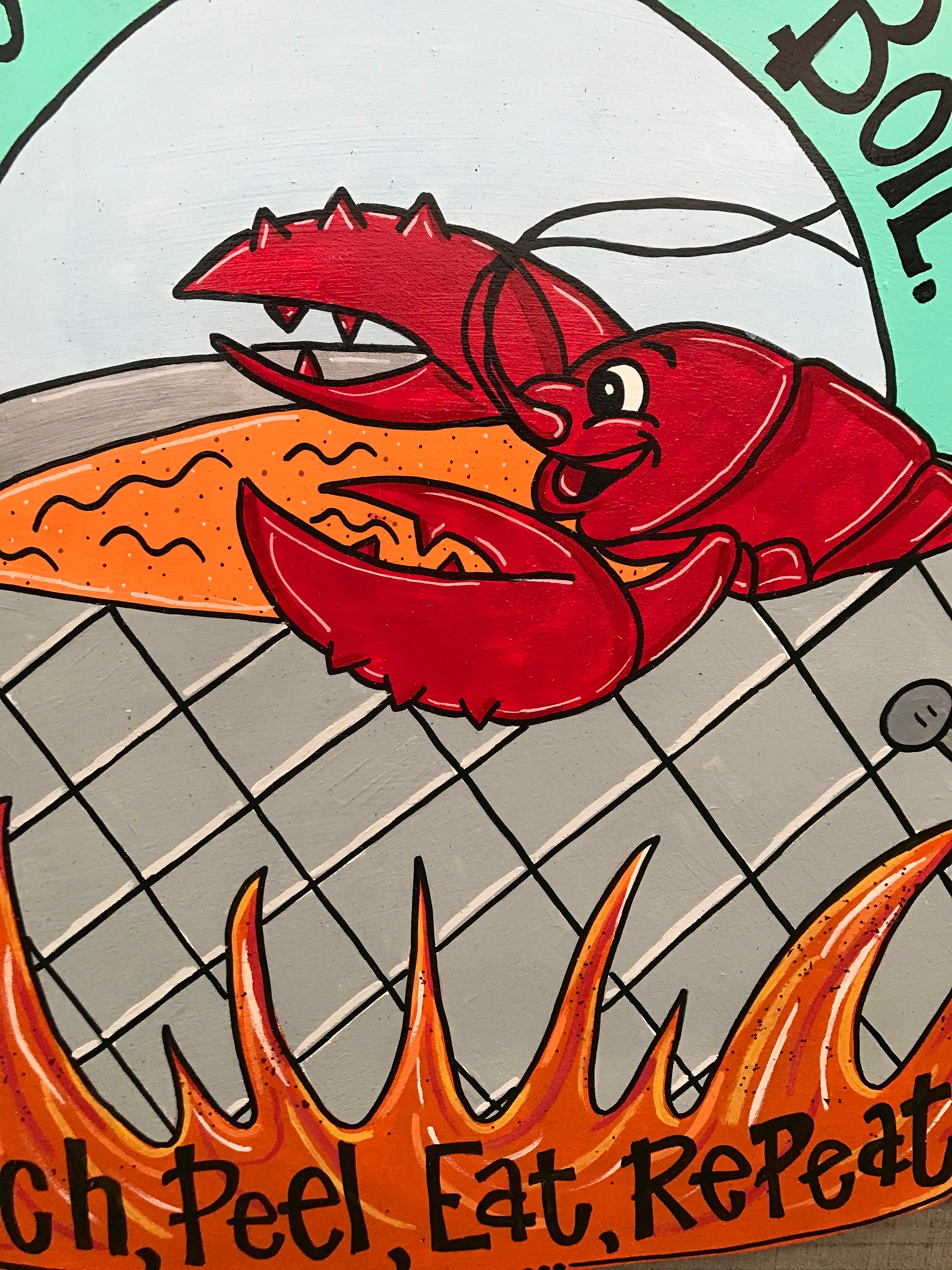 Crawfish Boil Door Hanger - Crawfish Boil Sign - Crawfish Pot Sign ...