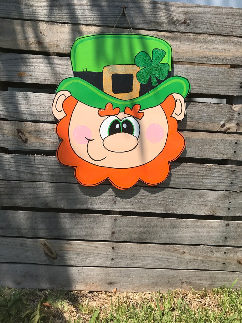 Leprechaun Face Door Hanger - St Patrick’s Day Door Hanger - Etsy