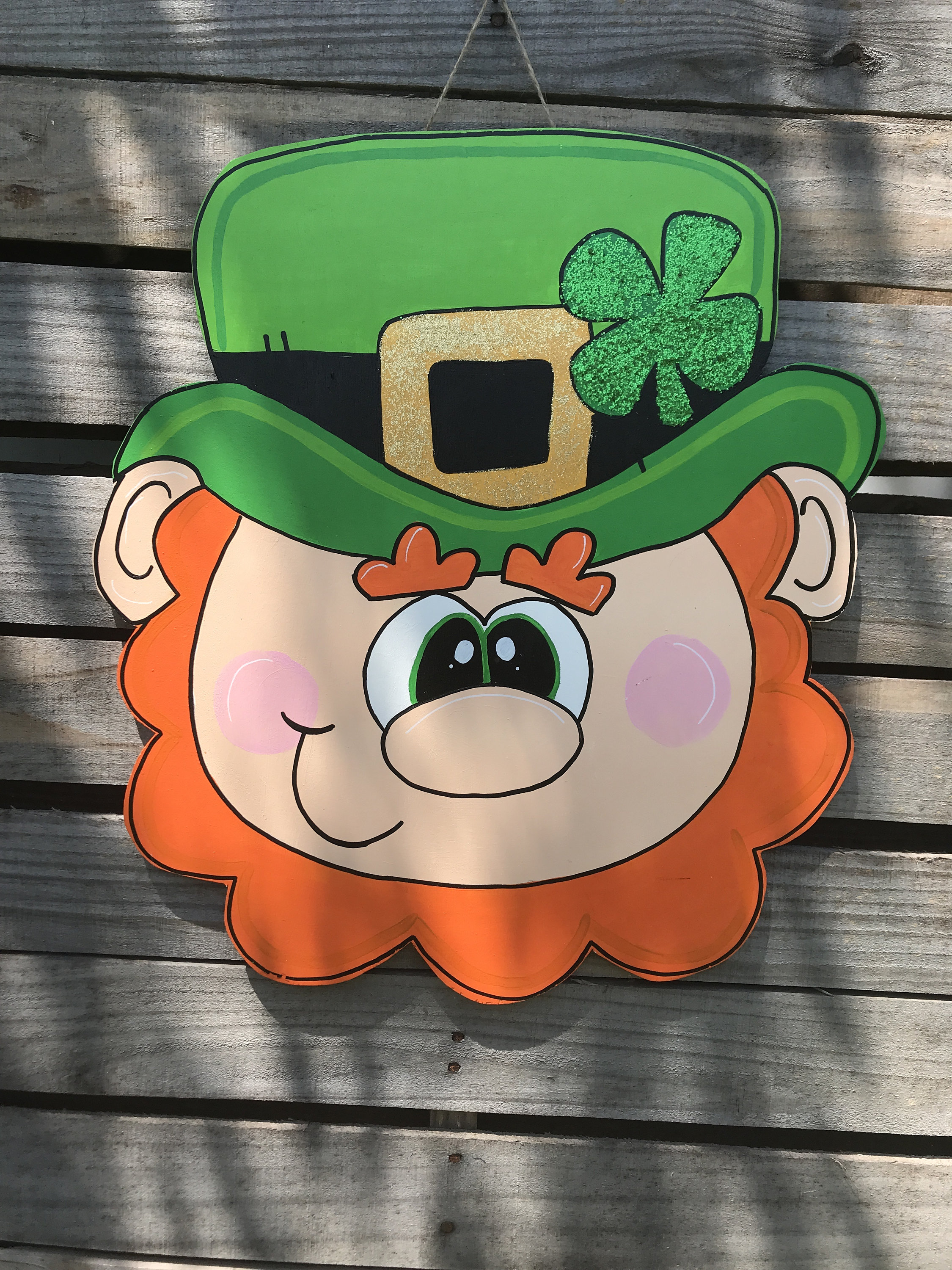 Leprechaun Face Door Hanger - St Patrick’s Day Door Hanger - Etsy