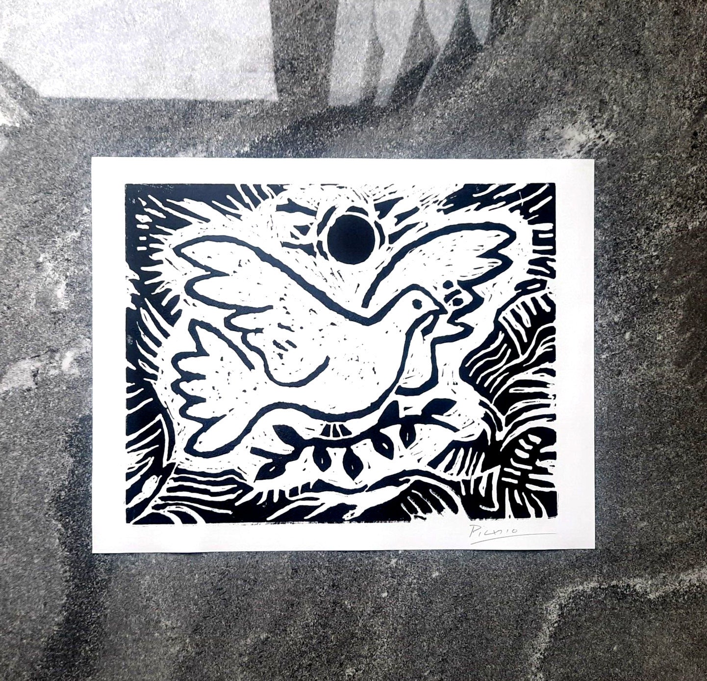 Original Picasso Signed Linocut Hand Printed From Original Block. - Etsy