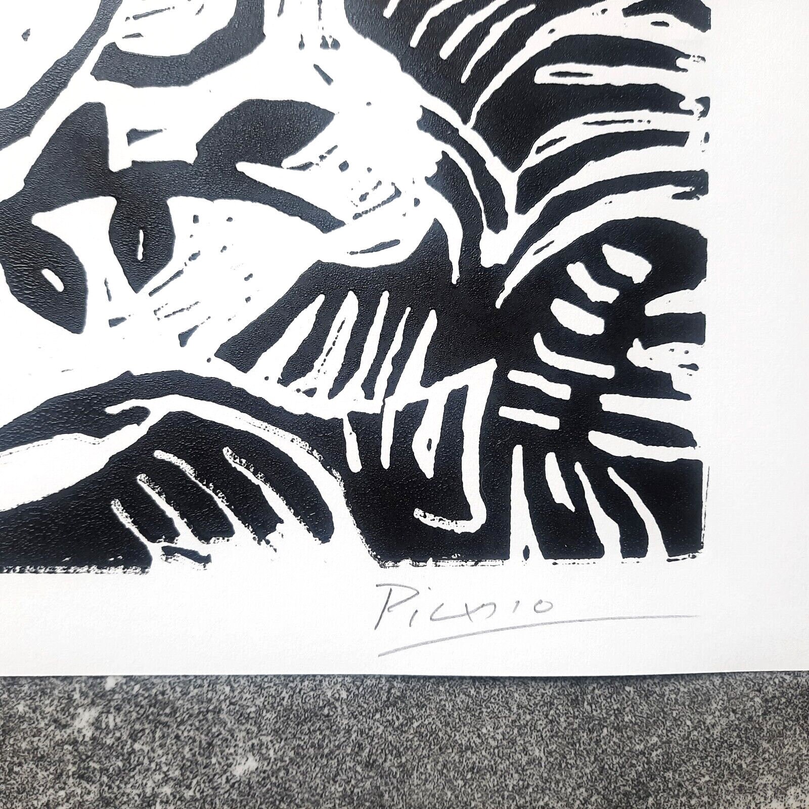 Original Picasso Signed Linocut Hand Printed From Original Block. - Etsy