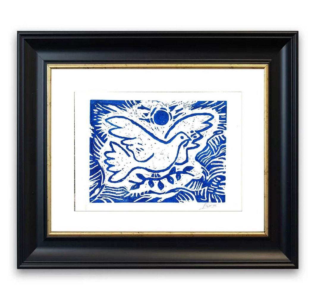 Original Picasso Signed Linocut Hand Printed From Original Block. - Etsy