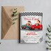 Editable Rally Theme Birthday Invitation, Children Birthday Party ...