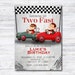 Editable Rally Theme Birthday Invitation, Children Birthday Party ...