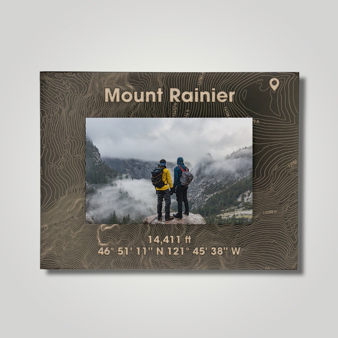 Mount Rainier Photo Frame | Free Photo Print + Free Inscription on Back ...