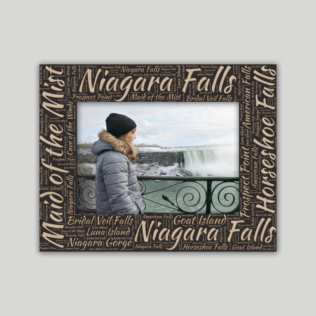 Niagara Falls Maple Photo Frame: Personalized Souvenir - Etsy