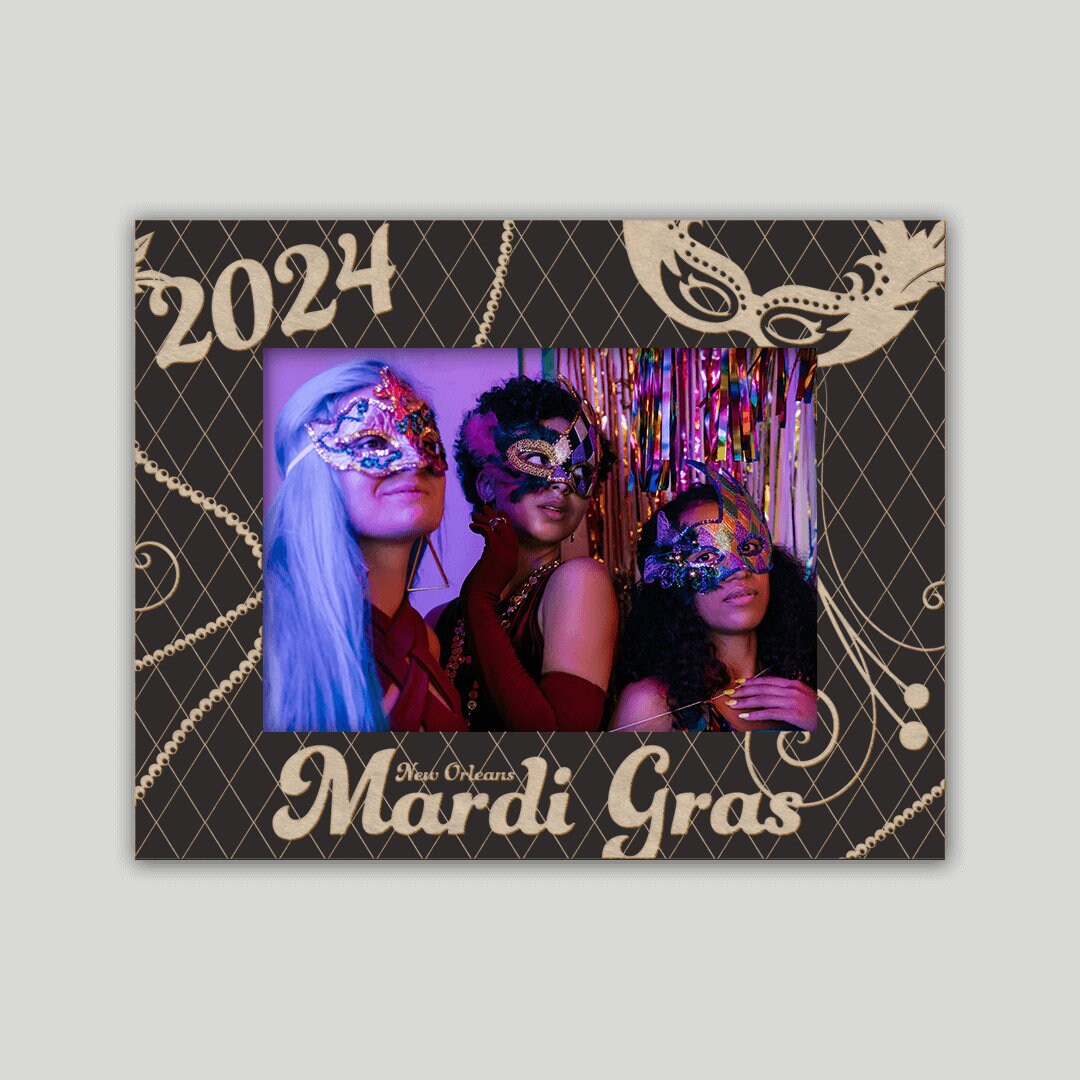 Personalized Mardi Gras Photo Frame | Free Photo Print + Free ...