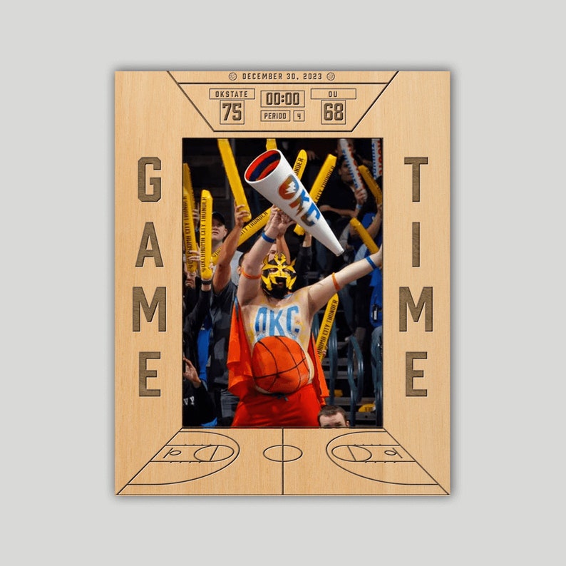 Personalized Maple Basketball Photo Frame: Game Time Keepsake - Etsy
