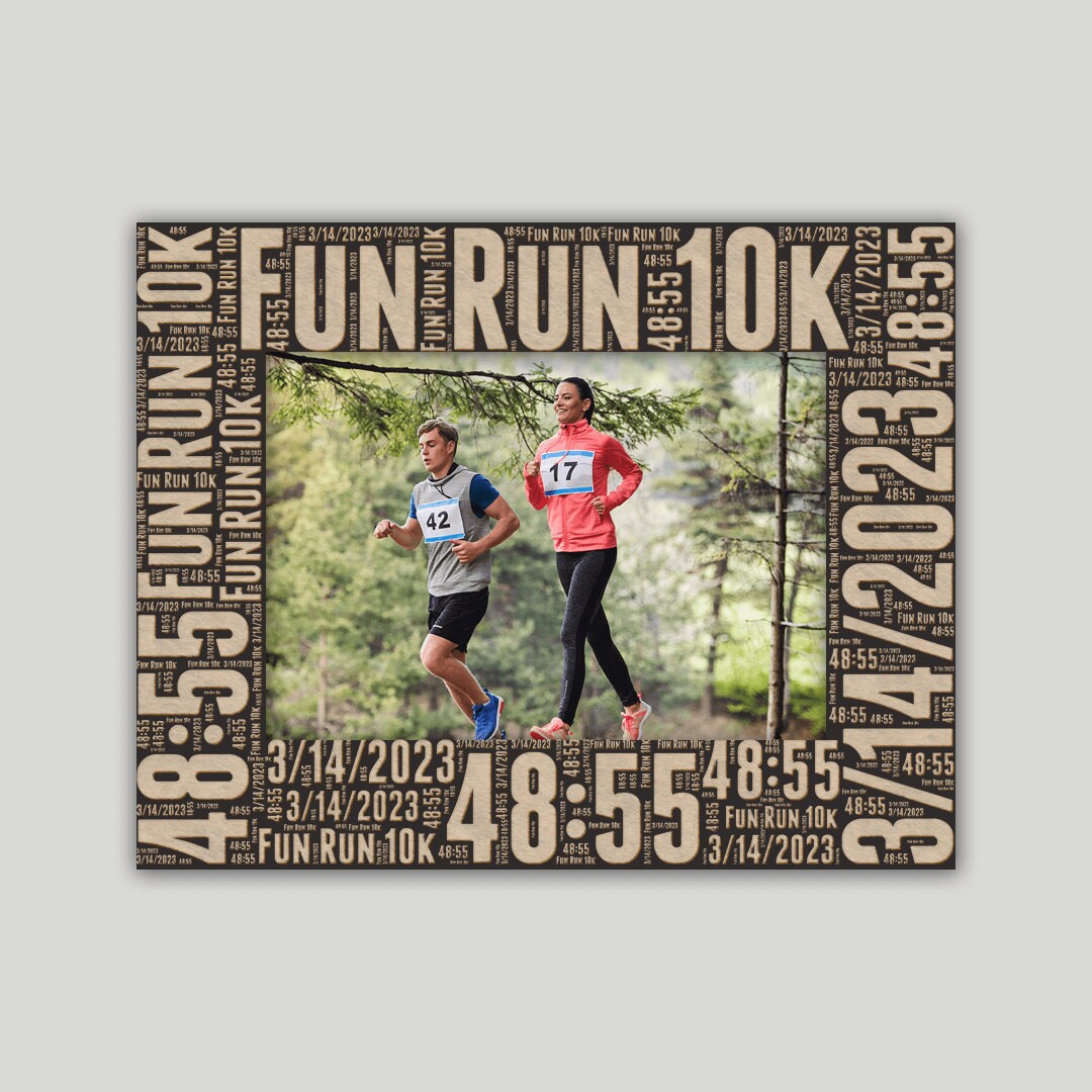 Personalized 10k Race Photo Frame | Free Photo Print + Free ...