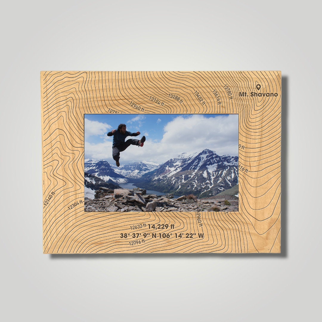 Mount Shavano Photo Frame Free Photo Print Free Personalization on Back ...