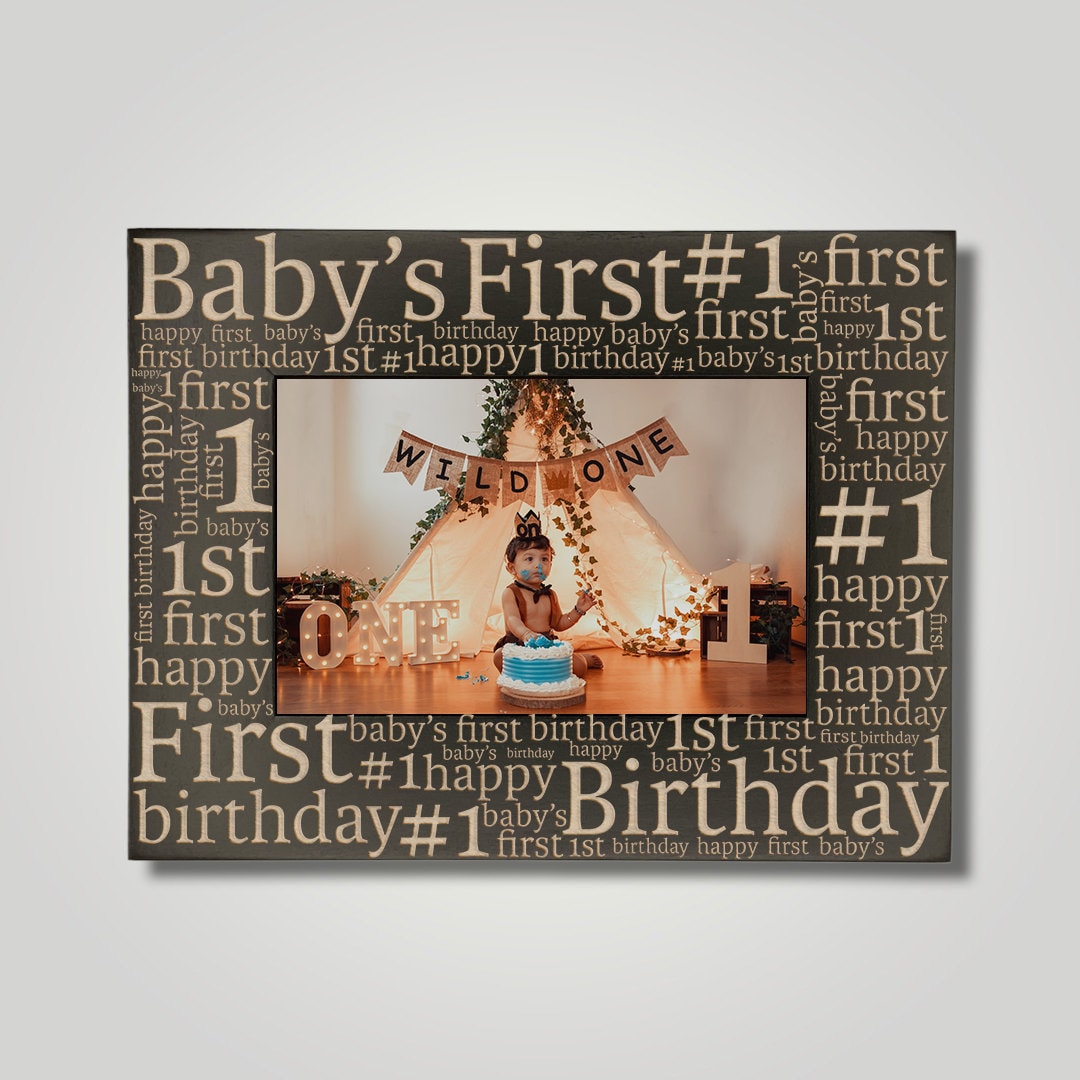 First Birthday Photo Frame | Free Photo Print + Free Personalization on ...
