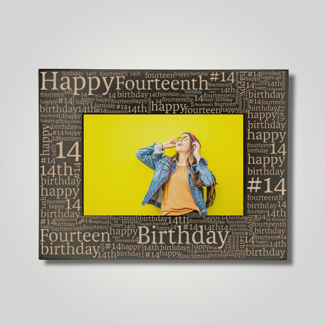 Fourteenth Birthday Photo Frame | Free Photo Print + Free ...