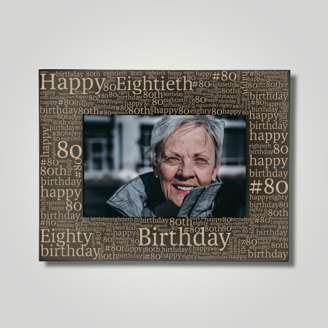 Eightieth Birthday Photo Frame | Free Photo Print + Free ...