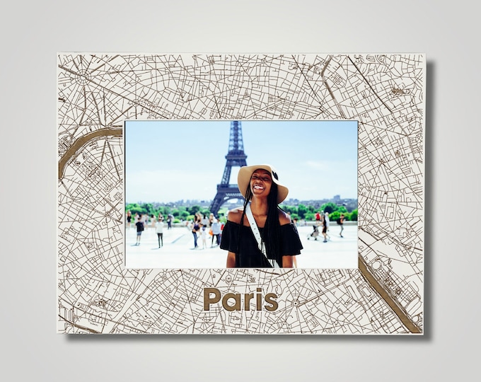 Paris Picture Frame | Personalized Picture Frame 5x7 | Eiffel Tower ...