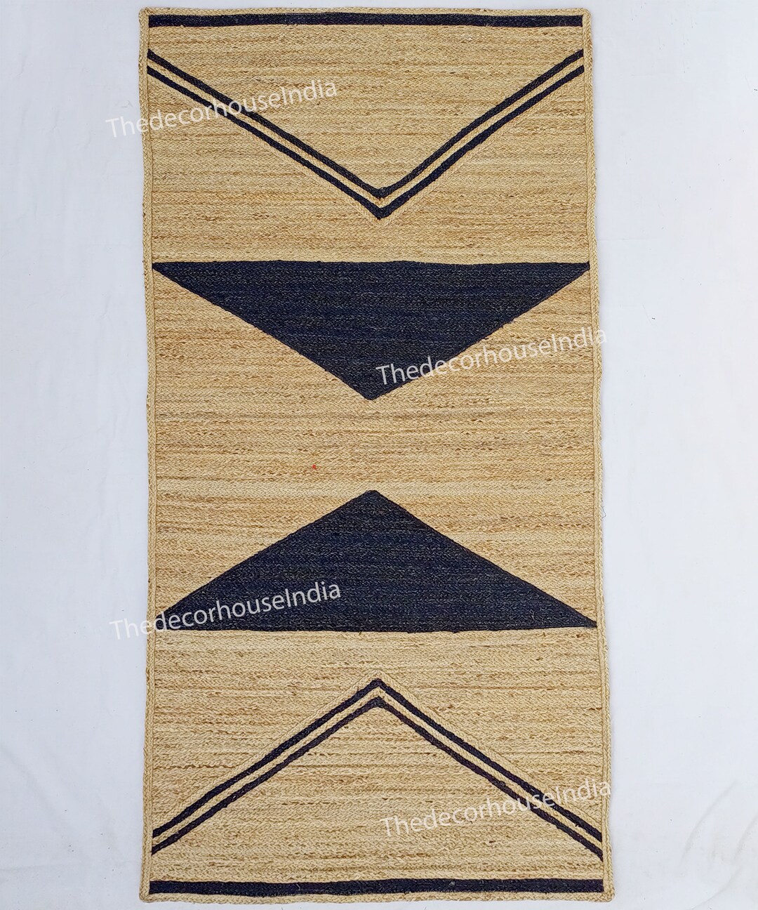 Indian Jute Rug Black Beige Jute Rug Latest Design Rug - Etsy