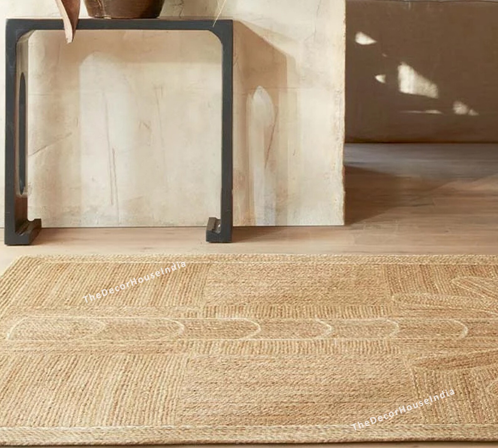 Modern Jute Braided Natural Handmade Rug Custom Size Rug Area Rug Tree ...