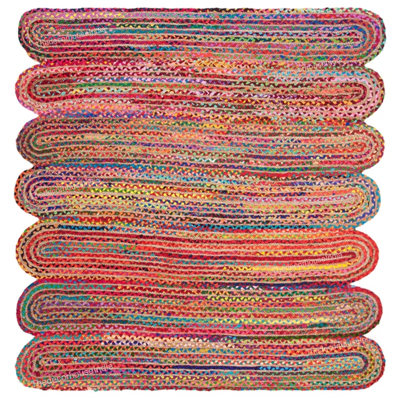 Colorful Braided Rug - Etsy