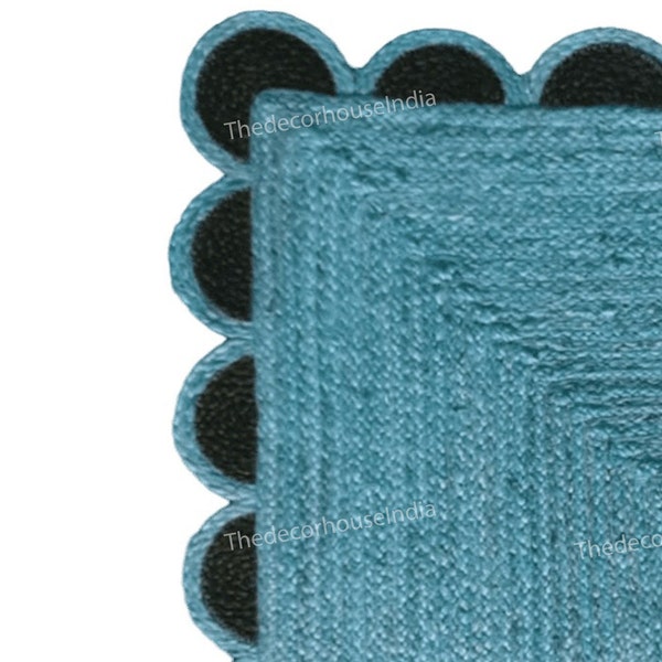 Scalloped Rug - Etsy