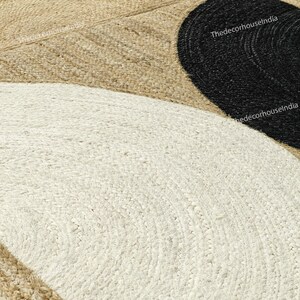 Handmade Rugs Natural Beige Jute Rug, Rectangle Jute Rug Farmhouse Gift ...