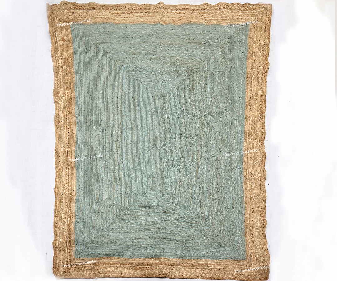 Hand Braided Natural Jute Rug, Square Carpet, Rectangle Rug, Jute Area ...