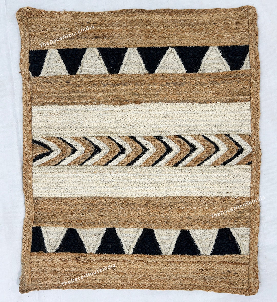 Handmade Natural Indian Jute Rug Bohemian Decor Rug Living Room Rug ...