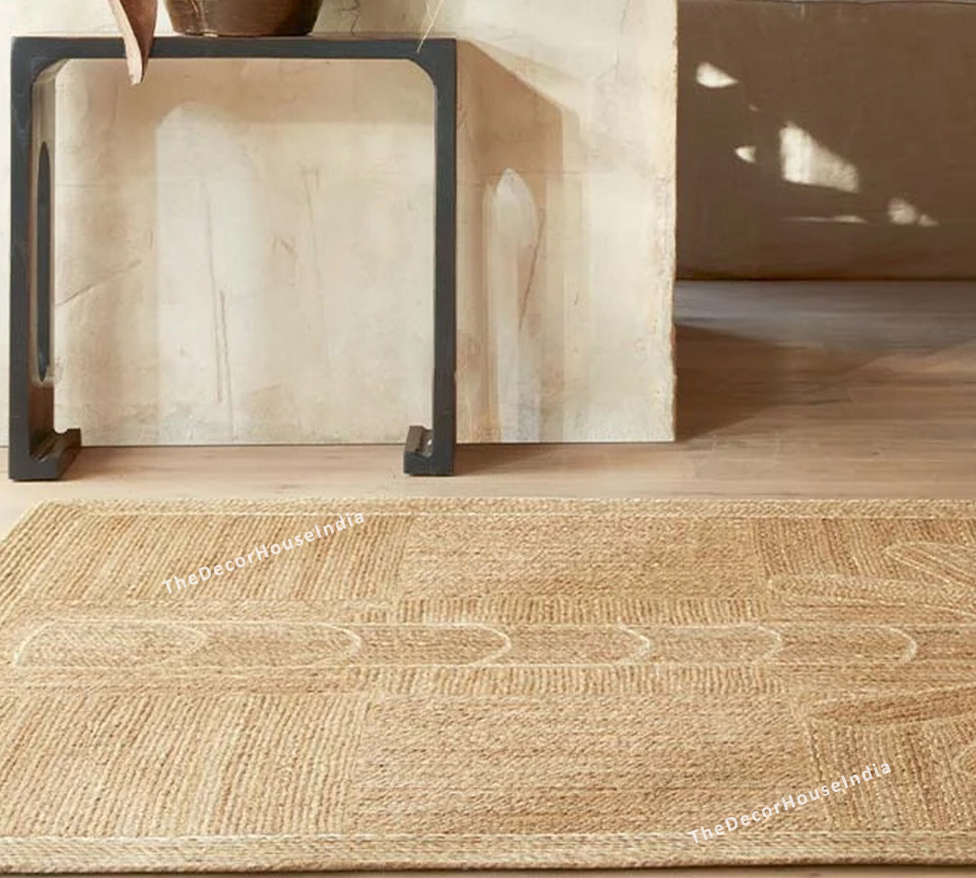 Modern Jute Braided Natural Handmade Rug Custom Size Rug Area Rug Tree ...