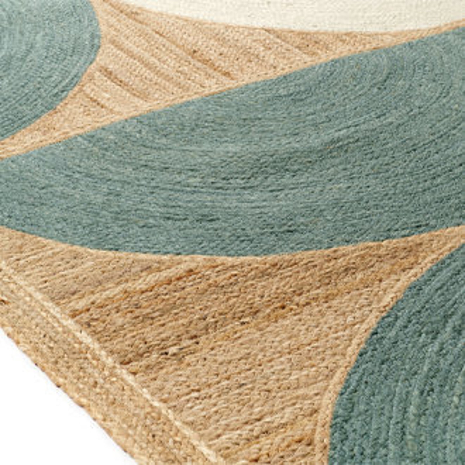 Handmade Jute Rug Mint Blue and Green Jute Area Rug Natural Jute ...