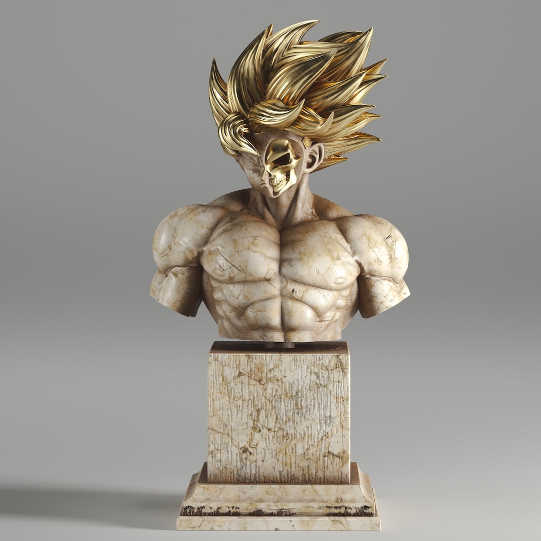 Gokou Bust 3D Stl Files High Quality 3D Printer Files 3d Print File 3D ...