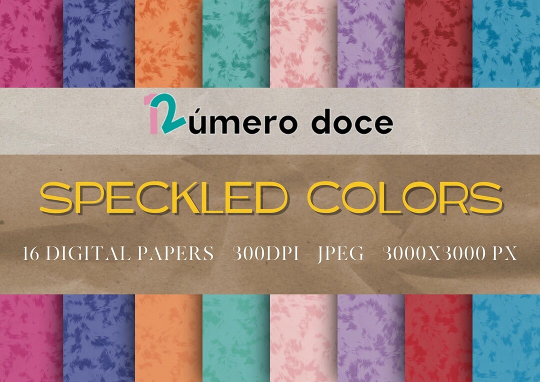 SPECKLED Texture Digital Paper. Numero Doce Creaciones. Animal Print - Etsy